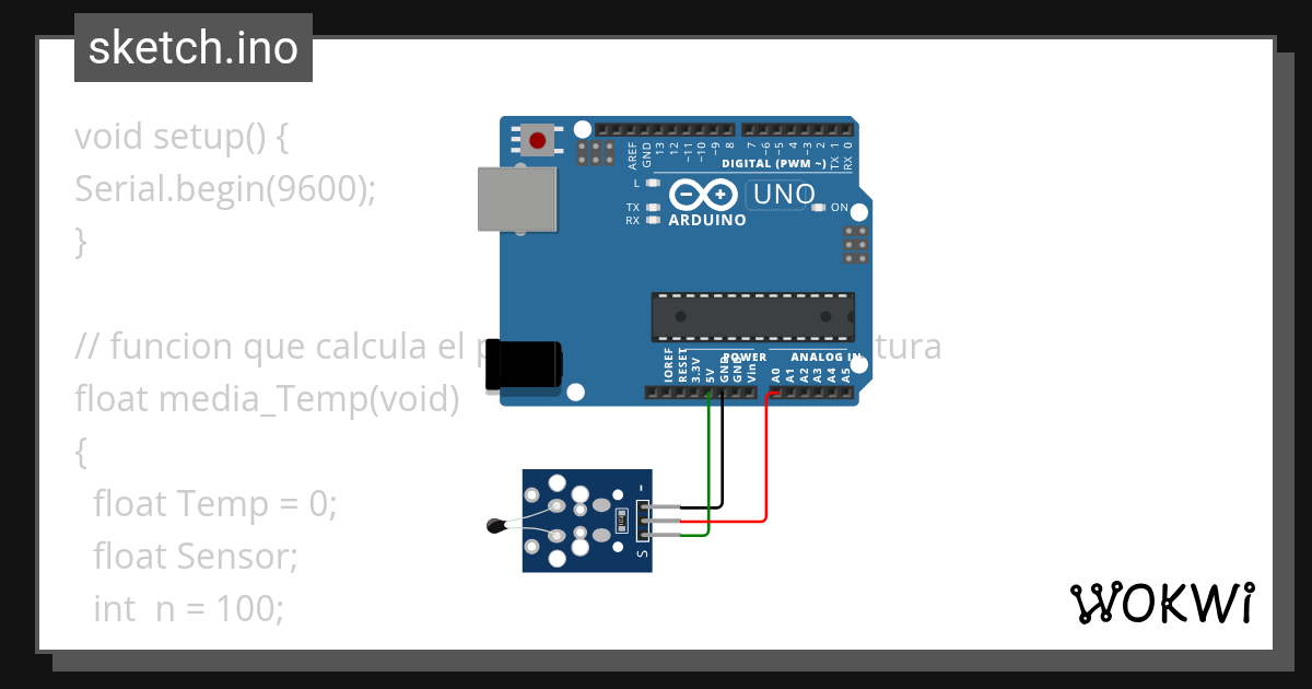 Proyecto2 Sensor con Arduino - Wokwi ESP32, STM32, Arduino Simulator
