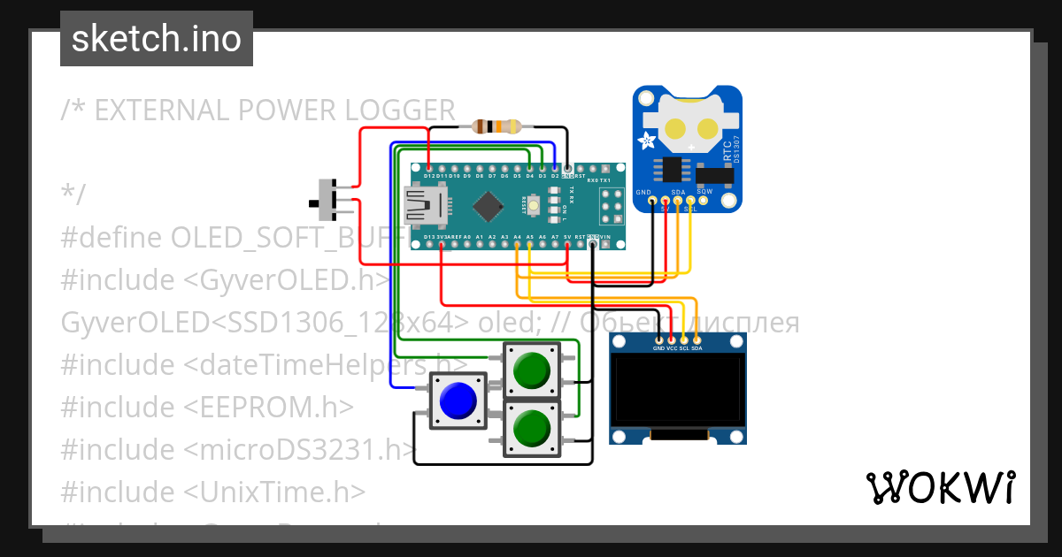PowerLoggrer - Wokwi ESP32, STM32, Arduino Simulator