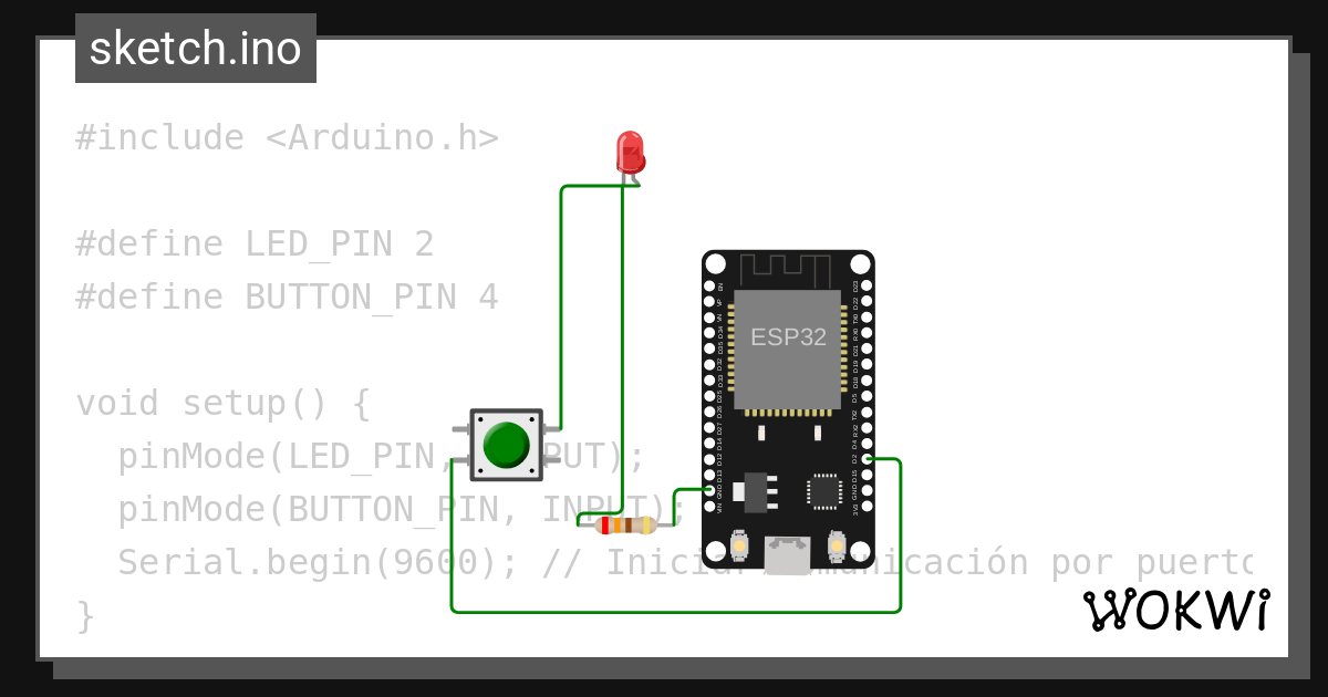 Esp32 Con Boton Wokwi Arduino And Esp32 Simulator 1213
