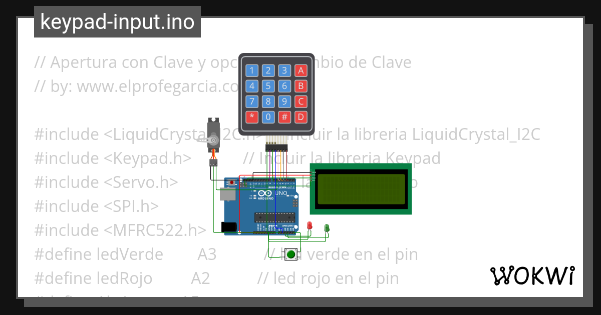 Fairies control de acceso - Wokwi ESP32, STM32, Arduino Simulator