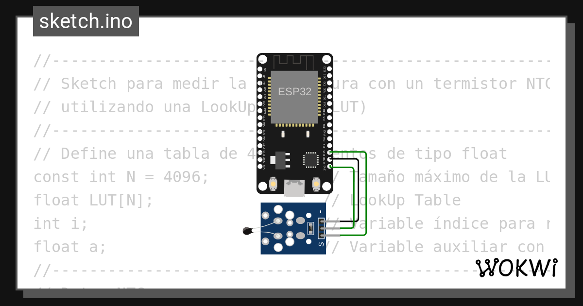Ntc Div Esp32 Lut Wokwi Esp32 Stm32 Arduino Simulator