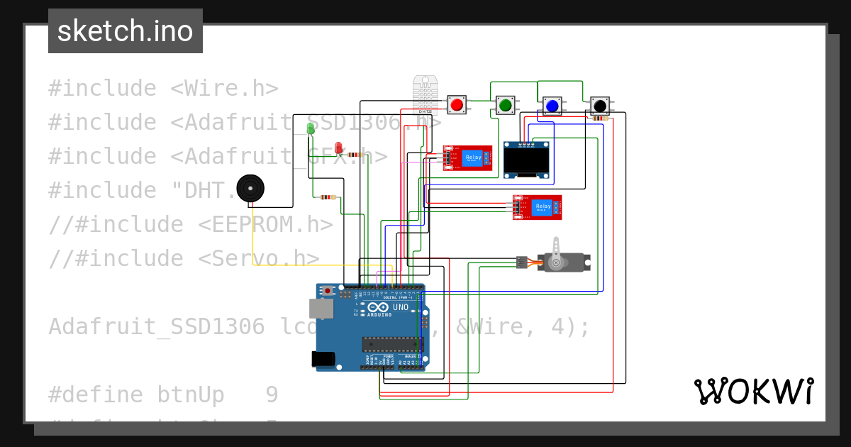 Menu Oled Wokwi Esp32 Stm32 Arduino Simulator 3494