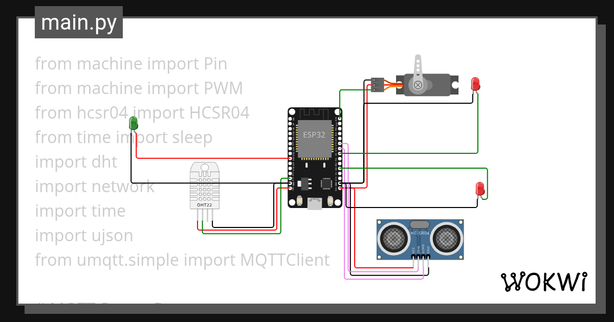 compost system nad - Wokwi ESP32, STM32, Arduino Simulator