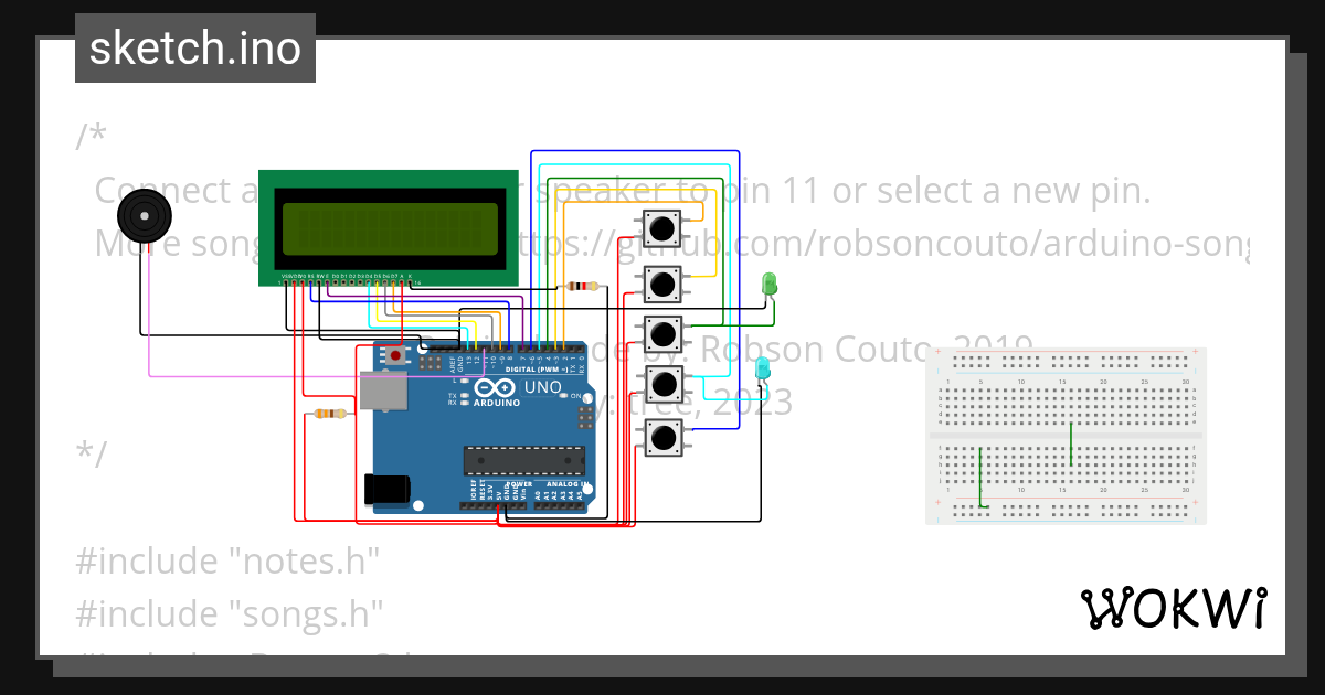 music player copy - Wokwi ESP32, STM32, Arduino Simulator