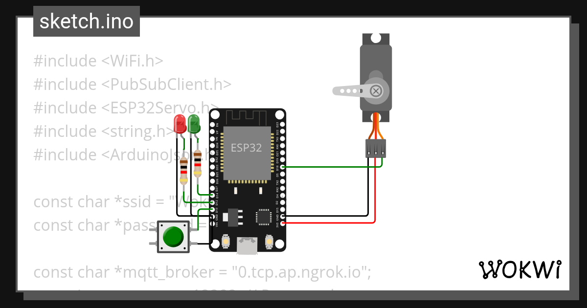 mqtt-doorlock - Wokwi ESP32, STM32, Arduino Simulator