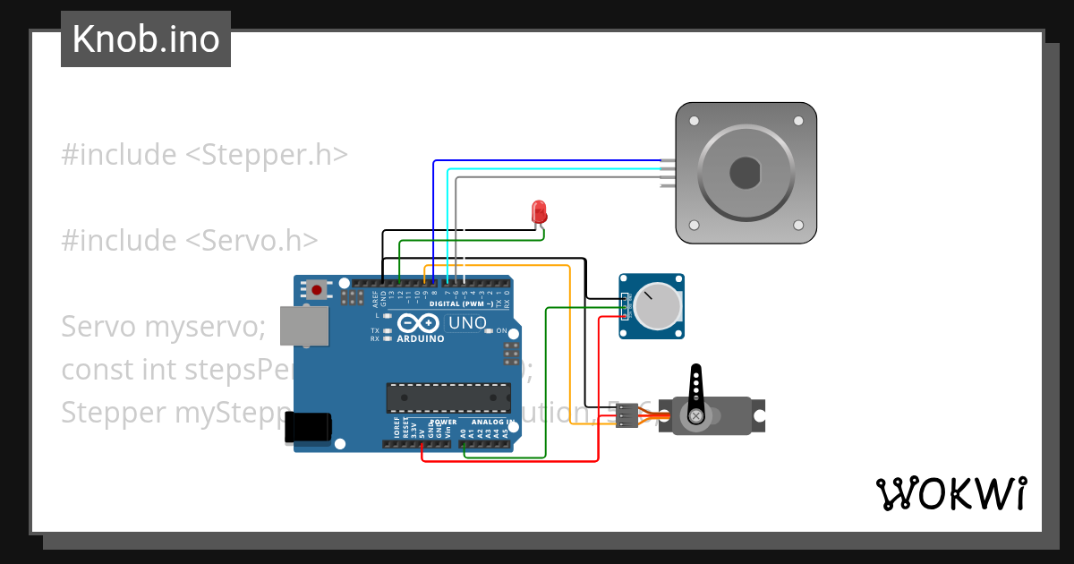 Knob.ino - Wokwi ESP32, STM32, Arduino Simulator