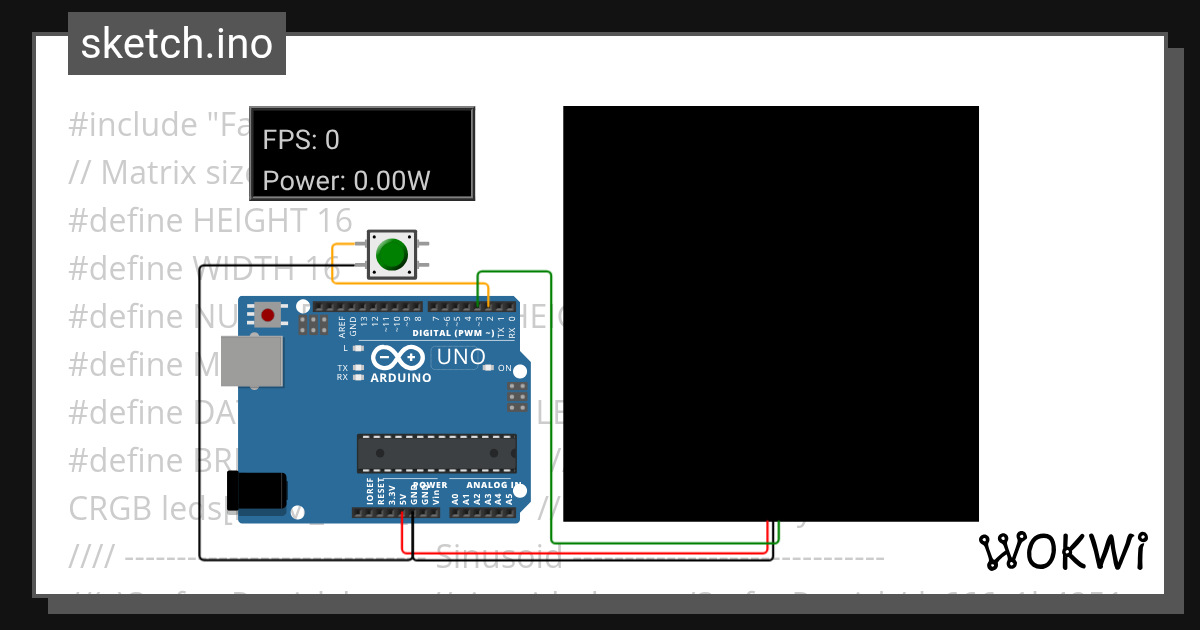 Sinusoid Arduino Uno - Wokwi ESP32, STM32, Arduino Simulator