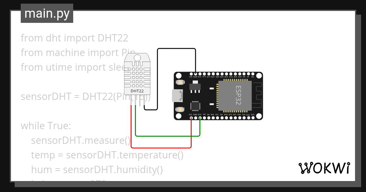 dht22 - Wokwi ESP32, STM32, Arduino Simulator