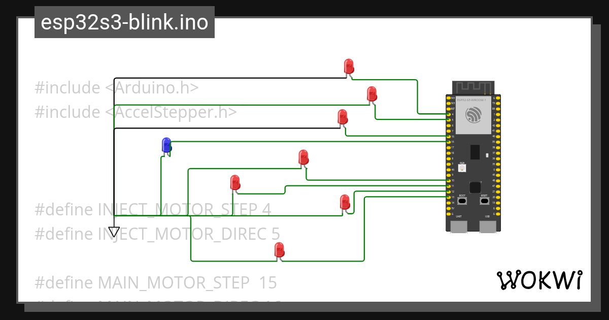 esp32s3-blink.ino - Wokwi ESP32, STM32, Arduino Simulator