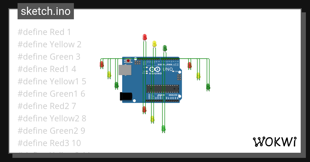 Chowk Simulation - Wokwi ESP32, STM32, Arduino Simulator