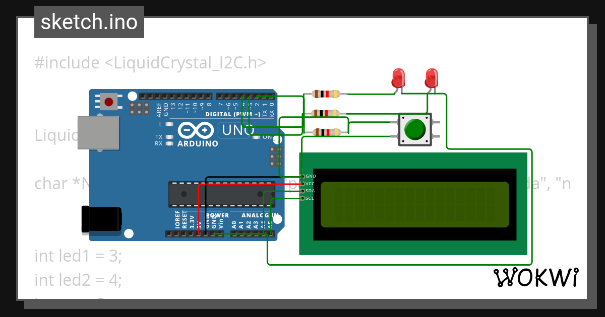 lcd1602-but1 copy2 - Wokwi ESP32, STM32, Arduino Simulator lcd1602-but1 copy2 - Wokwi ESP32, STM32, Arduino Simulator