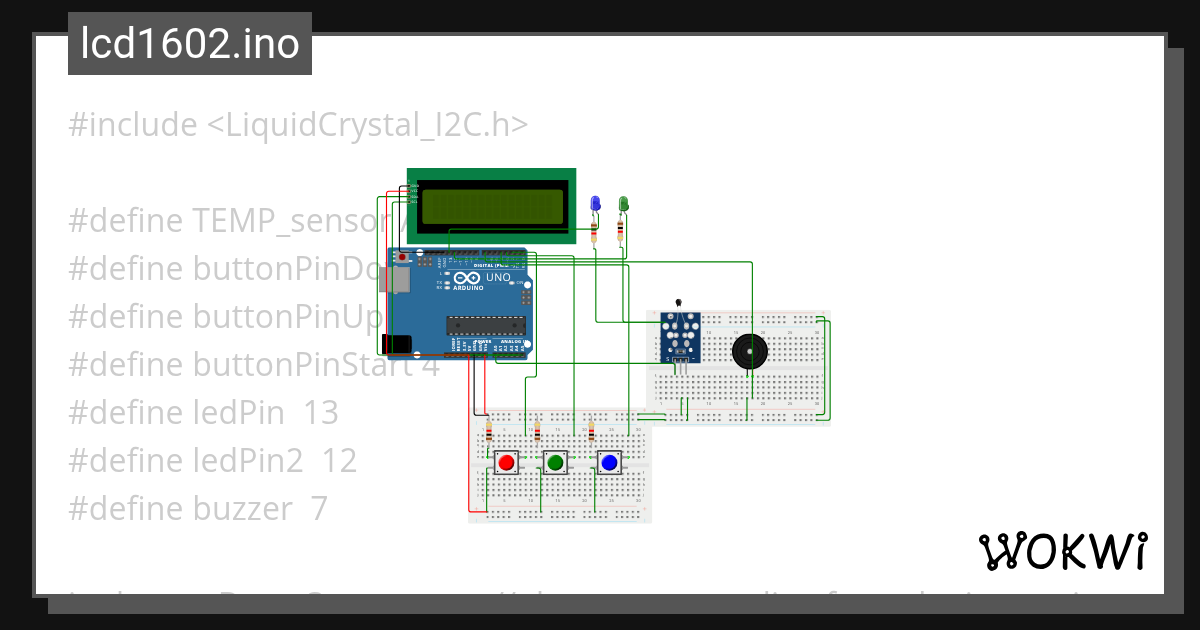 lcd1602.ino copy - Wokwi ESP32, STM32, Arduino Simulator