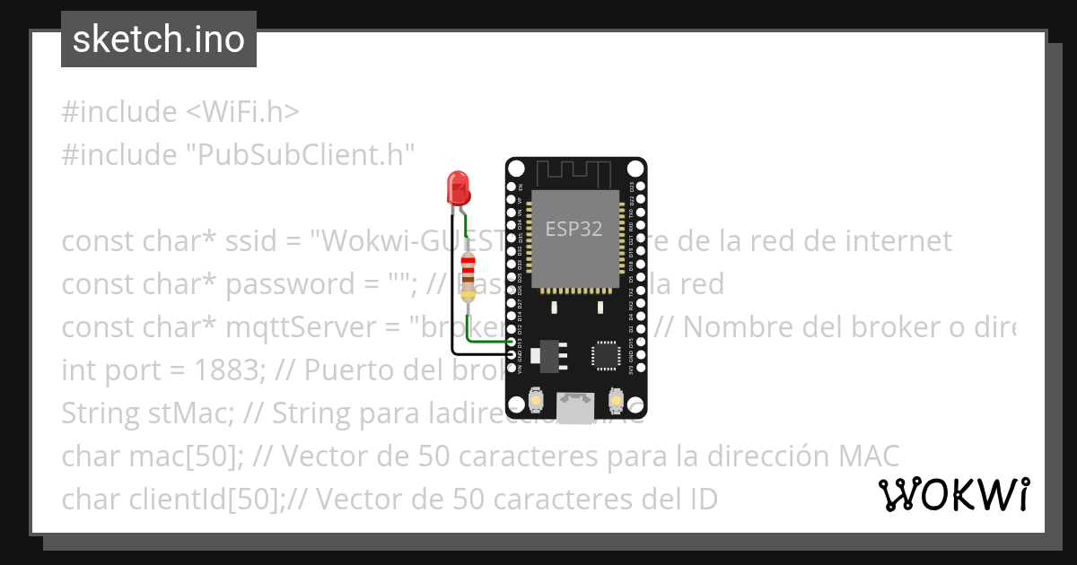 ESP32mqtt - Wokwi ESP32, STM32, Arduino Simulator