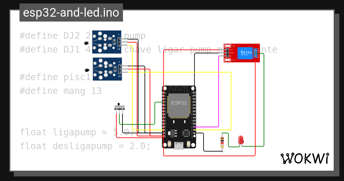 Esp32 Pump Piscina Wokwi Esp32 Stm32 Arduino Simulator