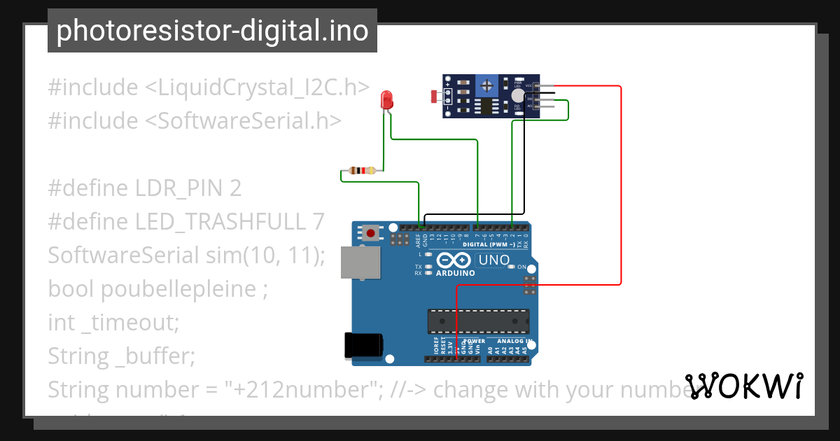 trashdetectorwithphotoresistor-digital.ino copy - Wokwi ESP32, STM32, Arduino Simulator