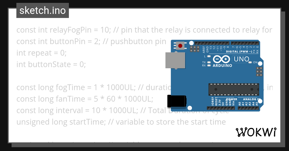 Fog - Wokwi Arduino and ESP32 Simulator