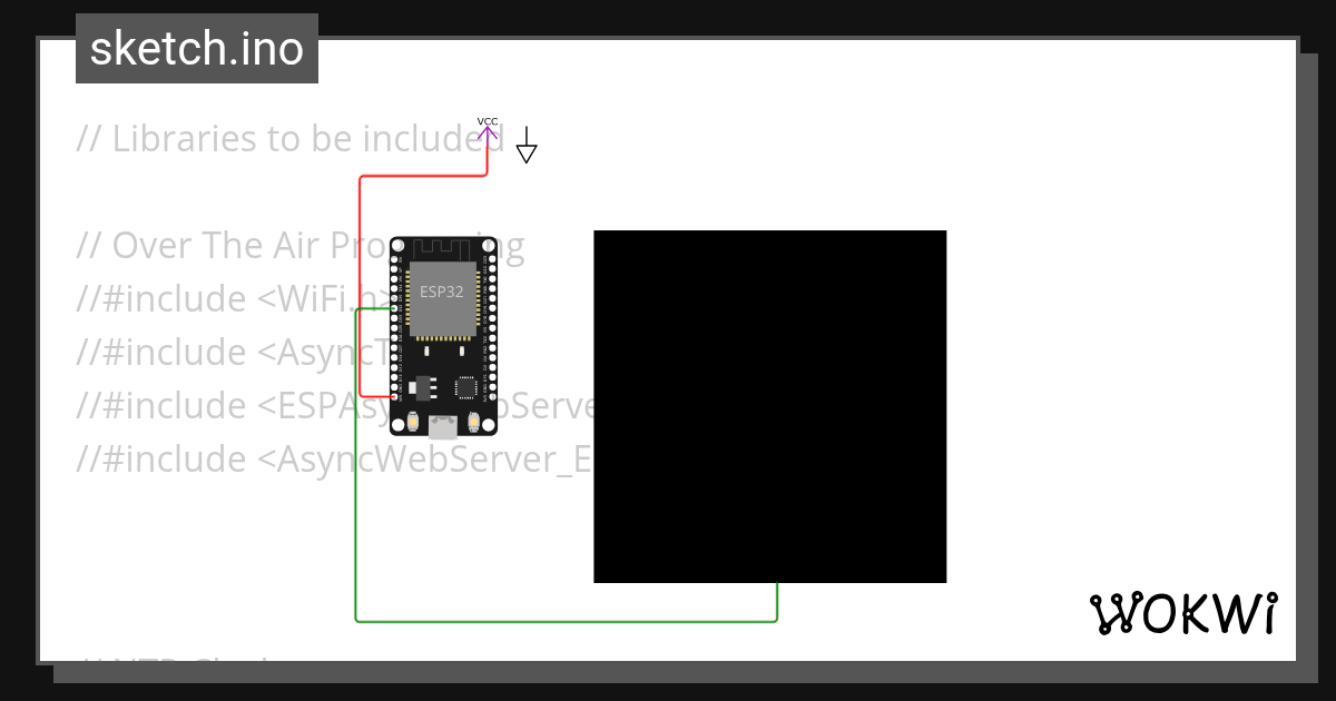 Canvas Clock - Wokwi ESP32, STM32, Arduino Simulator