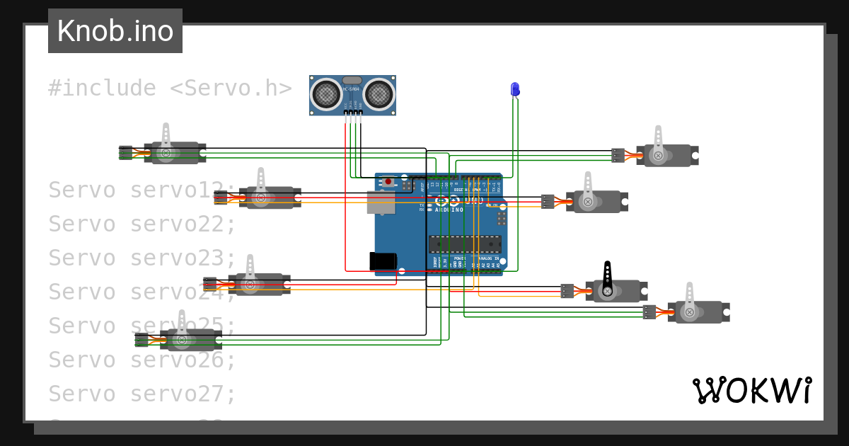 Robot Spider Wokwi Esp32 Stm32 Arduino Simulator