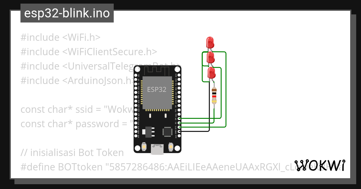 led_kontrol TELEGRAM - Wokwi Arduino and ESP32 Simulator