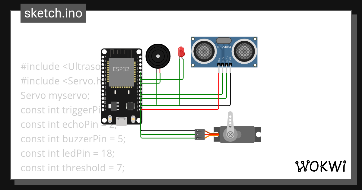 Basic Buzzer security System copy - Wokwi ESP32, STM32, Arduino Simulator