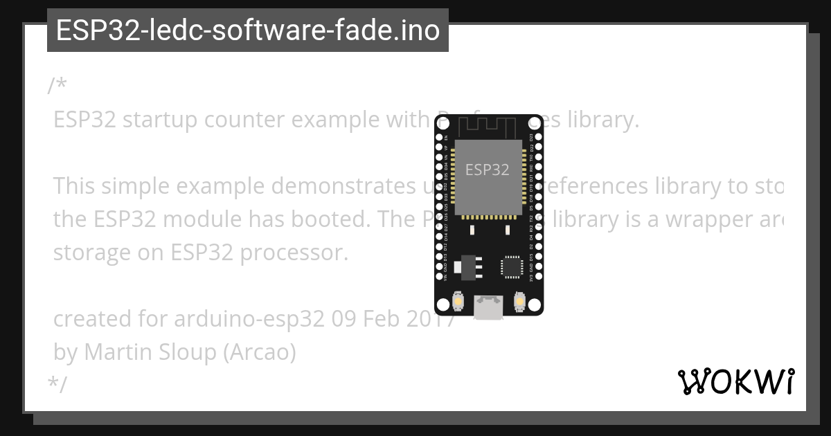 Wokwi - Online ESP32, STM32, Arduino Simulator
