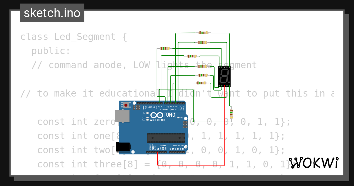 Ledsegment Via Class Wokwi Esp32 Stm32 Arduino Simulator 2524