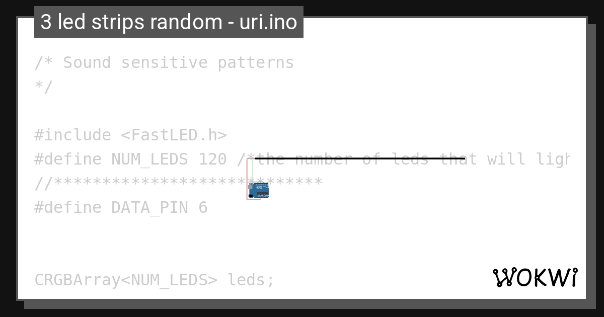 3 Led Strips Random O Copy Wokwi Esp32 Stm32 Arduino Simulator 1296