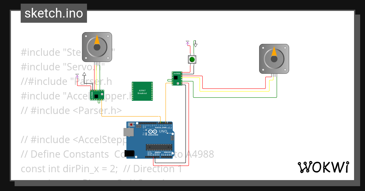 arduino_uno_2_stepper_motors copy - Wokwi ESP32, STM32, Arduino Simulator