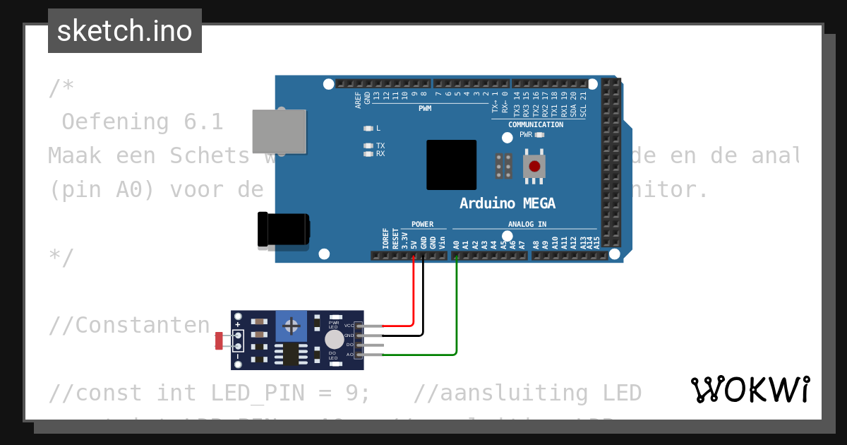 Oef 61 Ldr Op Seriele Monitor Wokwi Esp32 Stm32 Arduino Simulator