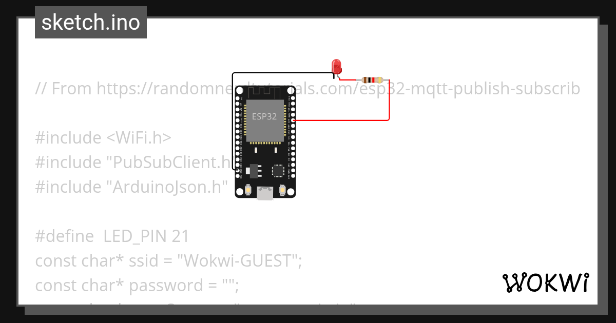 Mqtttest Wokwi Esp32 Stm32 Arduino Simulator