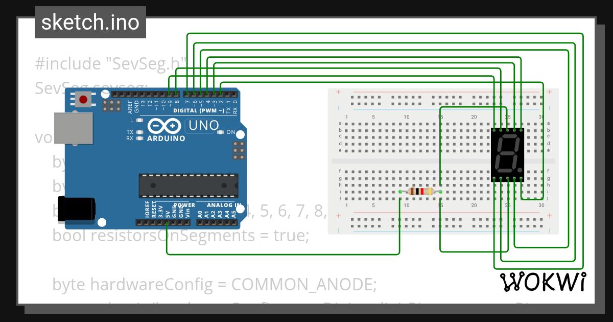 7 Segment Copy Wokwi Esp32 Stm32 Arduino Simulator 7241