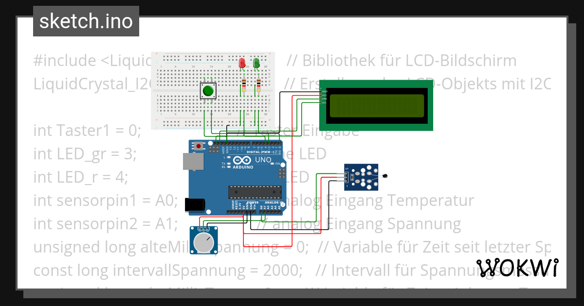 Mingels Hausaufgabe feritg - Wokwi ESP32, STM32, Arduino Simulator