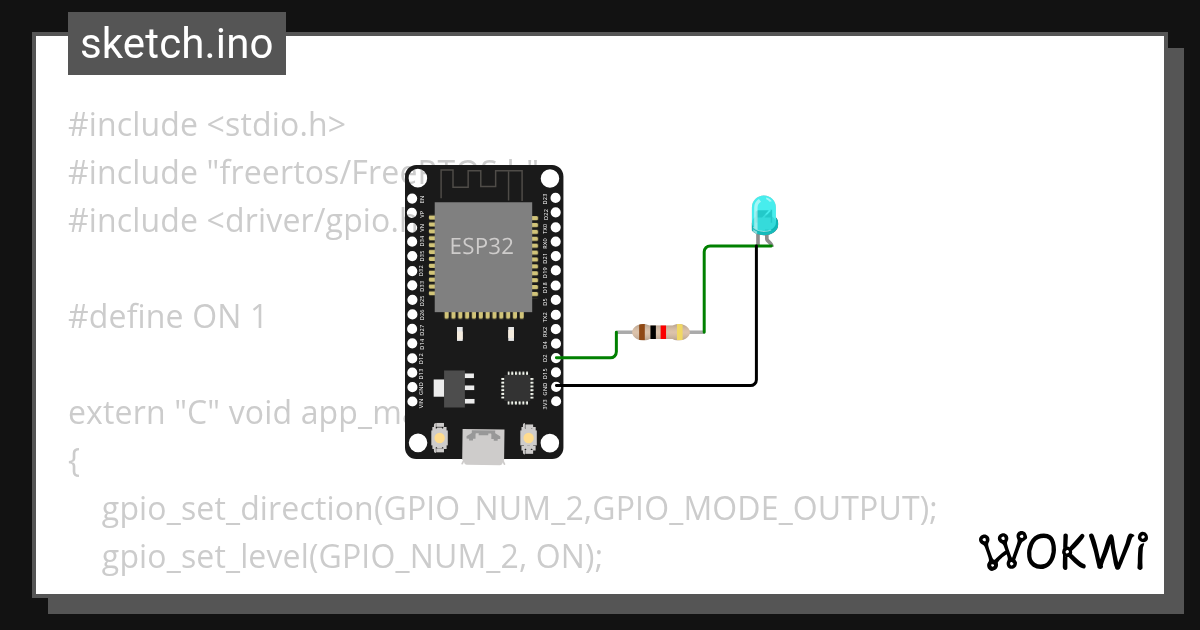 HW-2_LED - Wokwi ESP32, STM32, Arduino Simulator