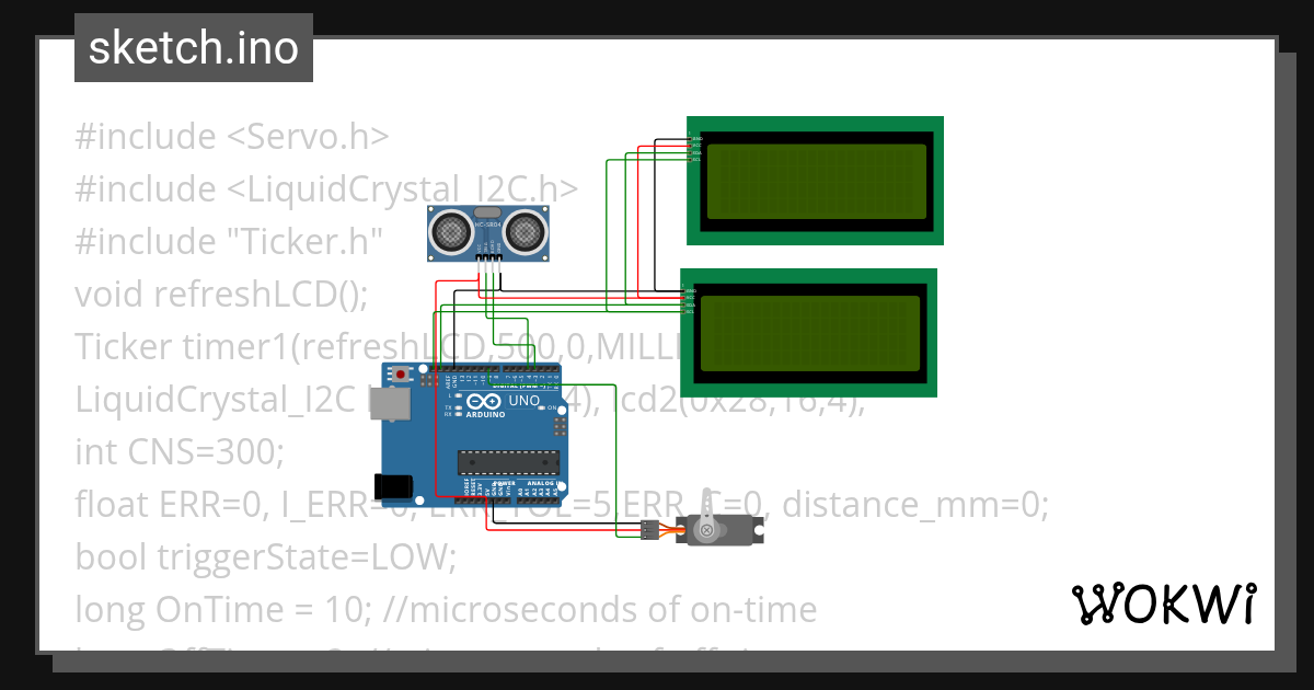 HC_SR PI_2V - Wokwi ESP32, STM32, Arduino Simulator