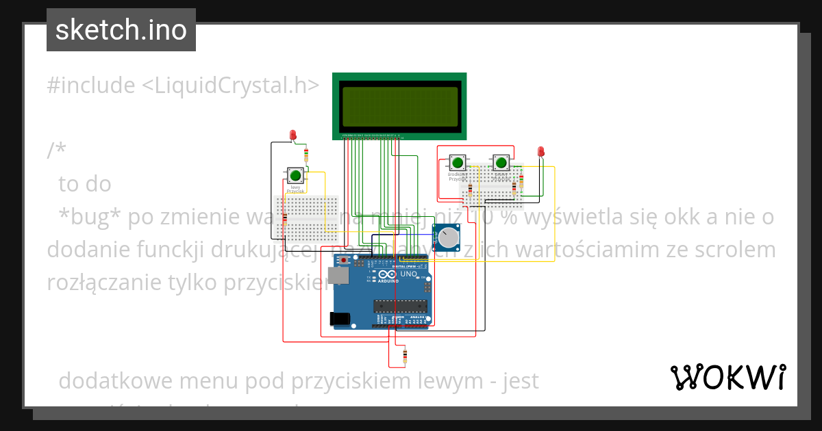 Simple Status Display WIP 1.3 - Wokwi ESP32, STM32, Arduino Simulator