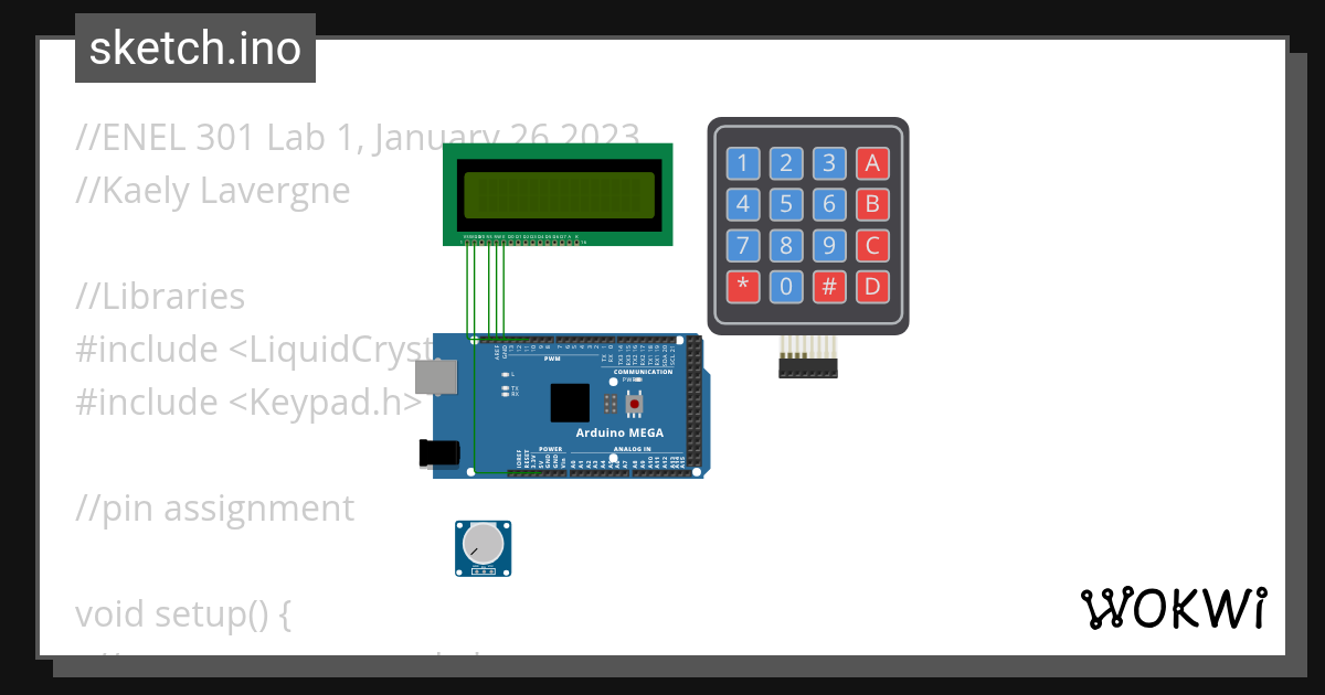 ENEL Lab 1 - Wokwi ESP32, STM32, Arduino Simulator ENEL Lab 1 - Wokwi ESP32, STM32, Arduino Simulator