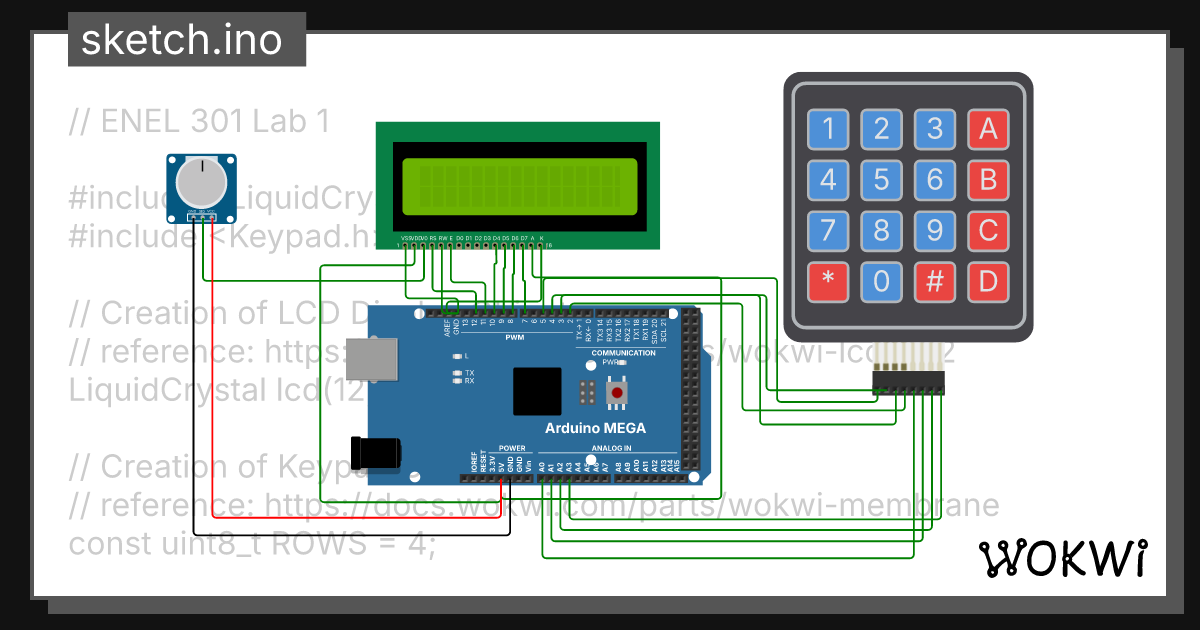 ENEL Lab 1 Wokwi ESP32 STM32 Arduino Simulator