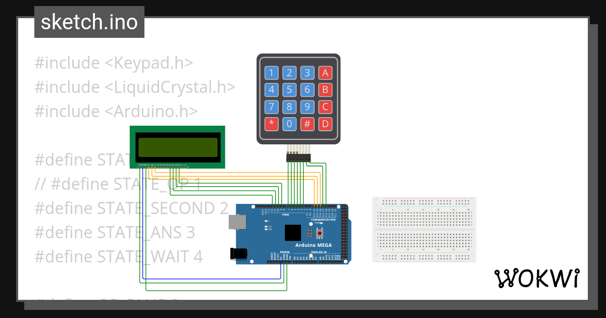Lab 1 Calculator Wokwi Esp32 Stm32 Arduino Simulator 