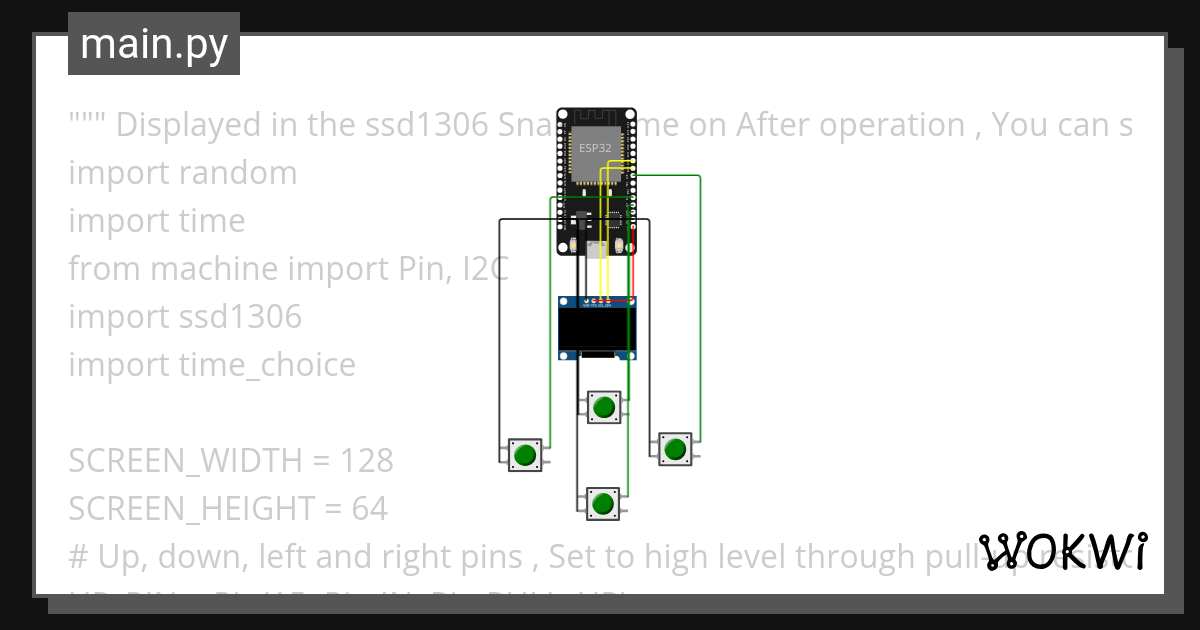 Snake PZSP1 copy - Wokwi ESP32, STM32, Arduino Simulator