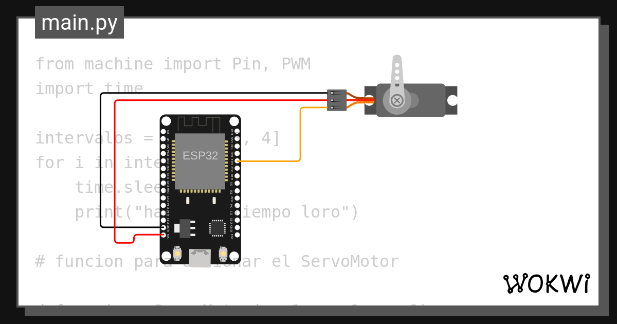 Servo Basico Wokwi Esp32 Stm32 Arduino Simulator