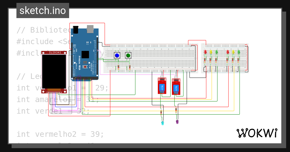 Semaforo Anti Doido Wokwi Esp32 Stm32 Arduino Simulator 4354