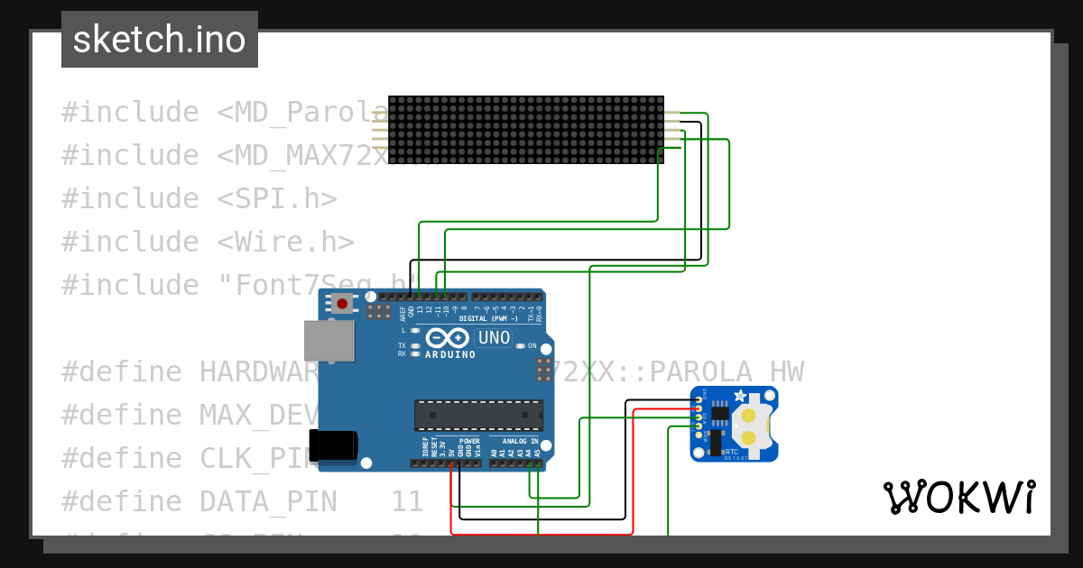 Jam Digital Dwi Wulan Wokwi Esp32 Stm32 Arduino Simulator 8938
