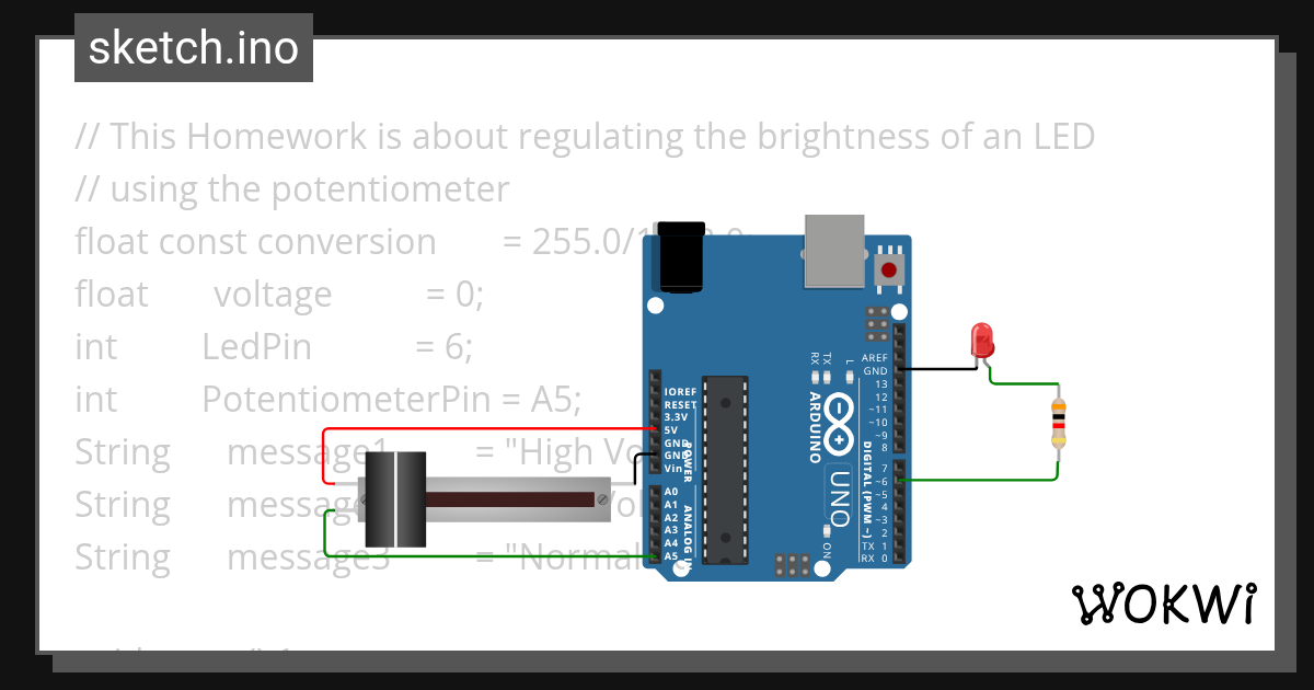 Homework6 Brightness Setting Using A Potentiometer Wokwi Esp32 Stm32