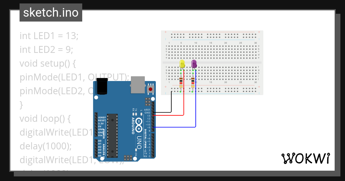 Percobaan 1 Wokwi Esp32 Stm32 Arduino Simulator 