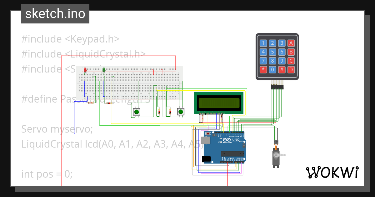 Key Safe Door copy - Wokwi ESP32, STM32, Arduino Simulator