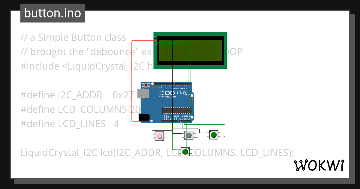 button.ino - Wokwi ESP32, STM32, Arduino Simulator