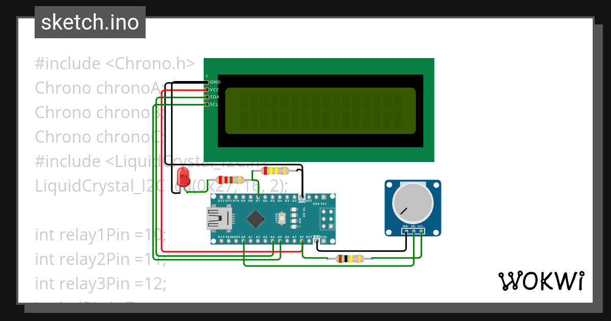 Battery chrono timer - Wokwi ESP32, STM32, Arduino Simulator