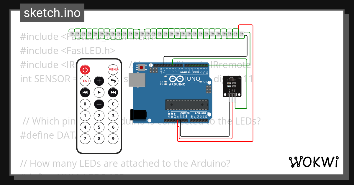 Escritorio Tipo 1 FastLed - Wokwi ESP32, STM32, Arduino Simulator