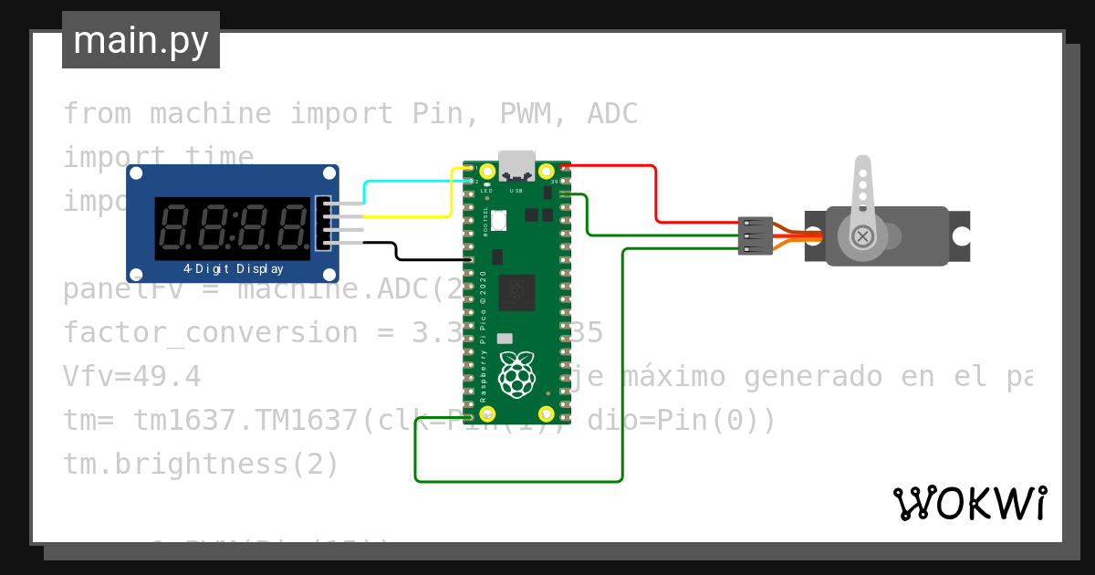 Medicion Panelfv Actividad Wokwi Esp32 Stm32 Arduino Simulator