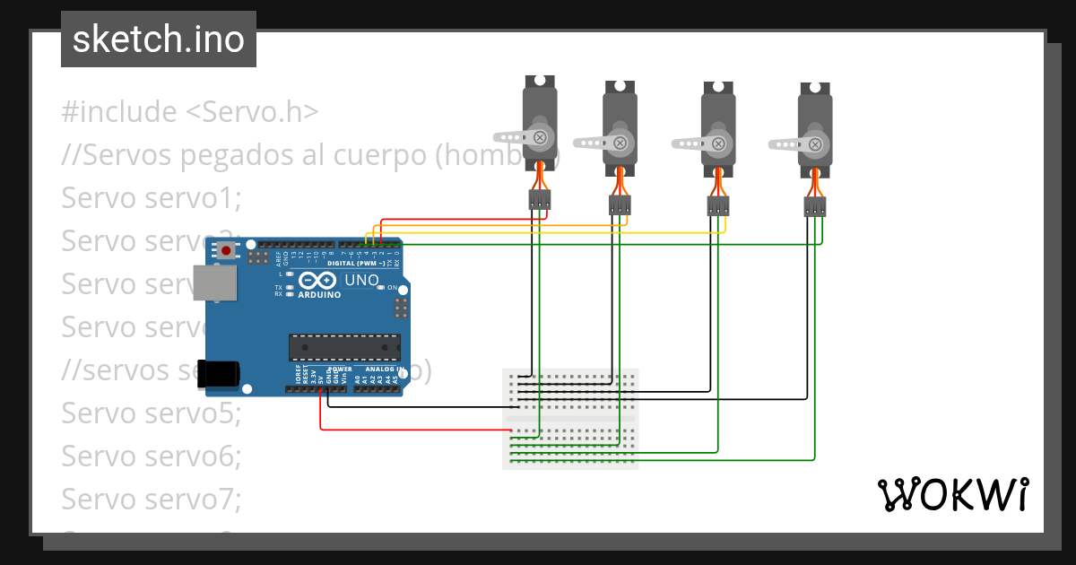 movimientos coordinados por mi - Wokwi ESP32, STM32, Arduino Simulator